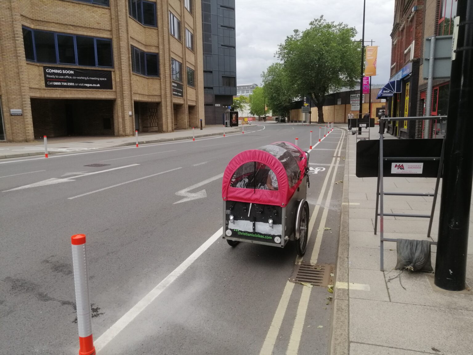 Cycle Lane Wands now installed on Princes Street and Portman Road ...