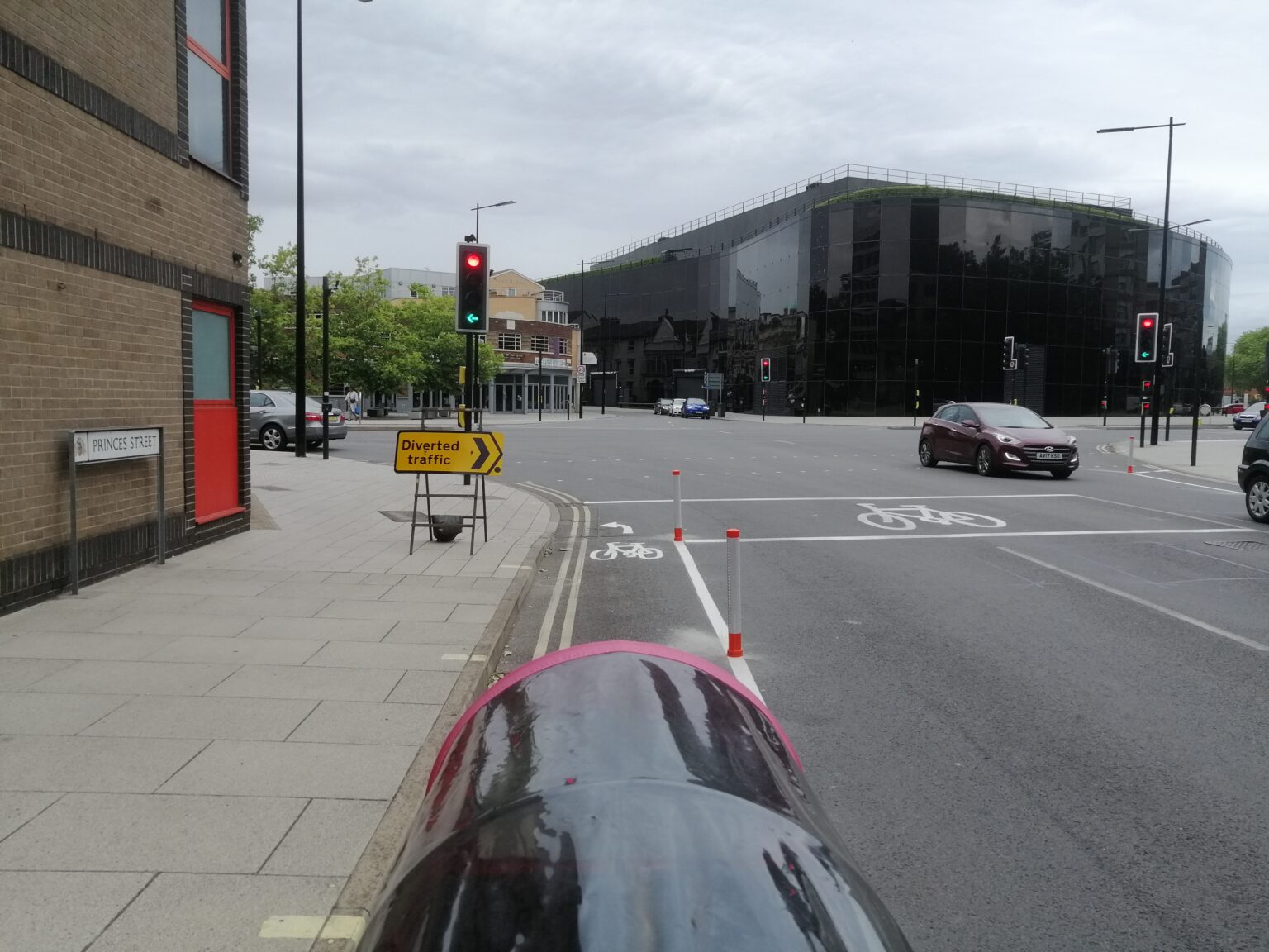 Cycle Lane Wands now installed on Princes Street and Portman Road ...